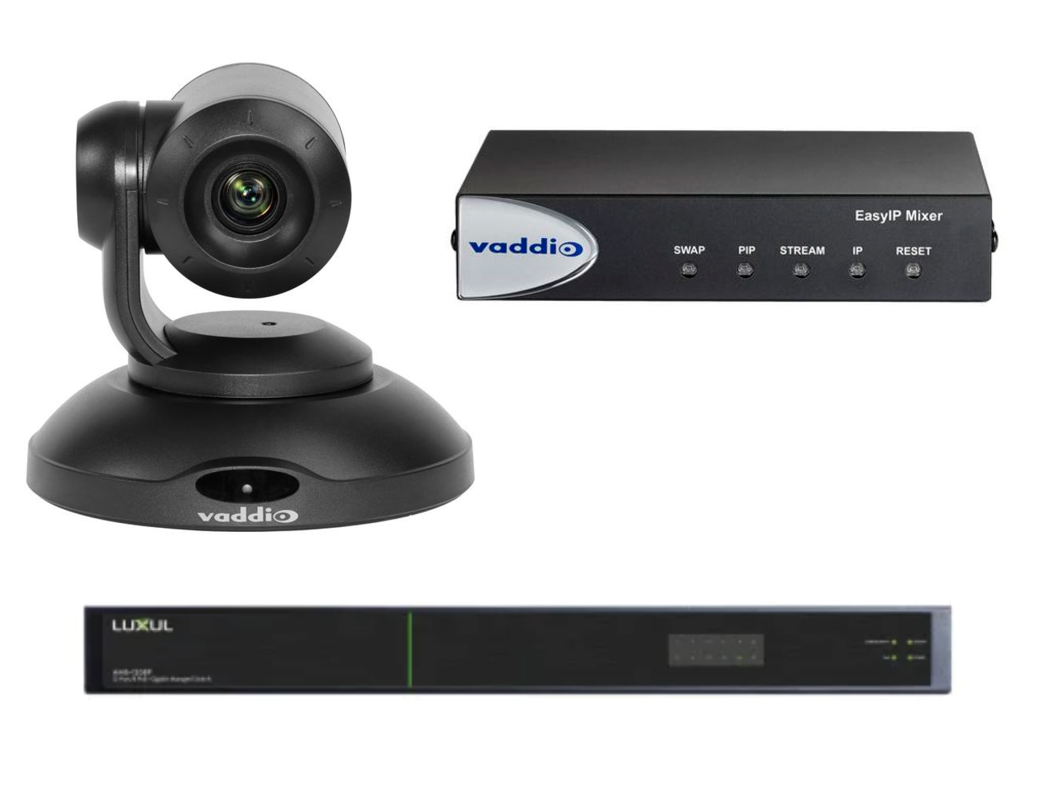 Vaddio EasyIP Mixer Base Kit - Bundle EasyIP avec matrice Dante ...