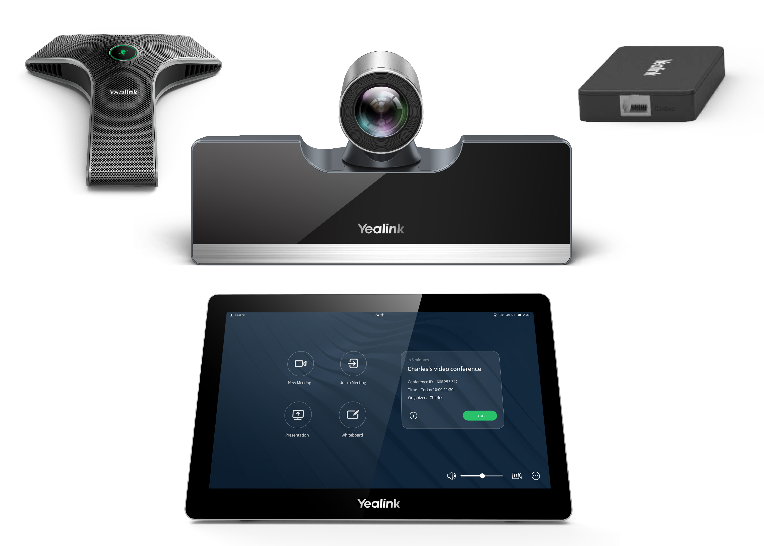 Yealink VC500-VCM-CTP-VCH - Système de visioconférence SIP/H.323 - HD ...