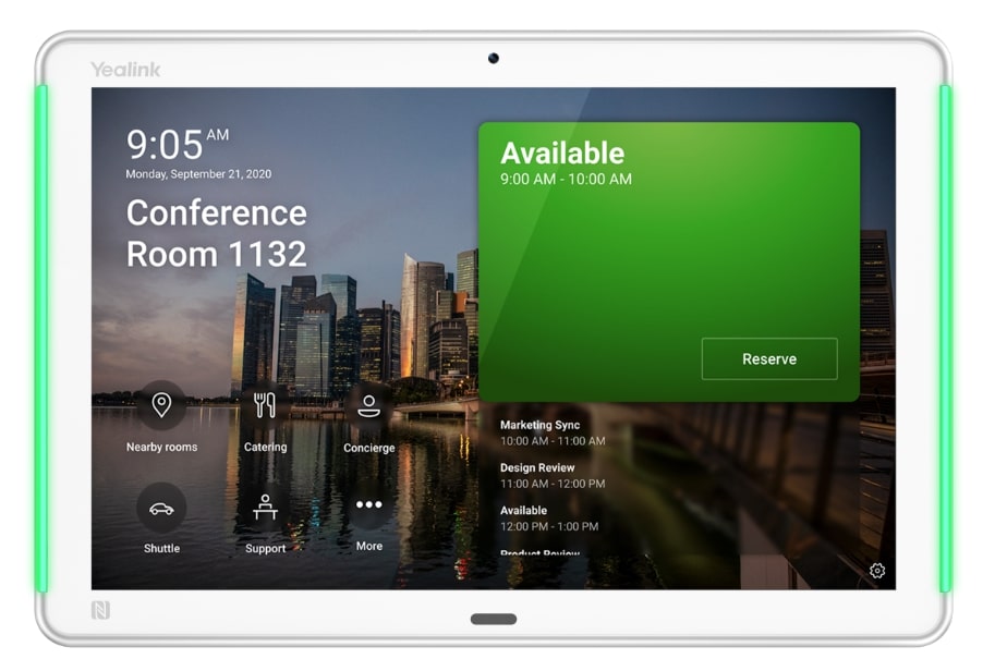 Yealink RoomPanel Plus - Ecran de réservation de salle basé sur Android ...